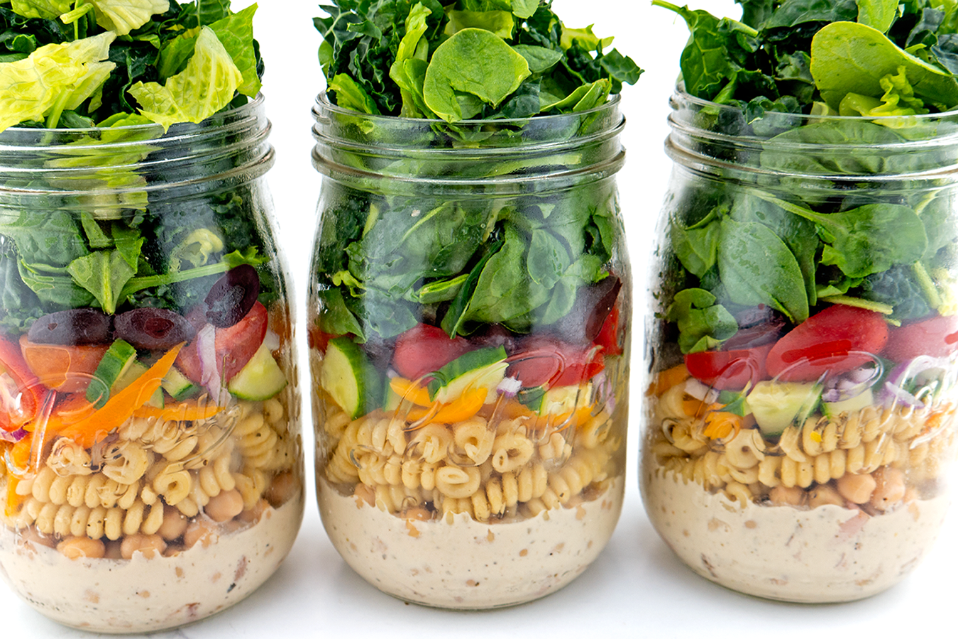 Creamy Caesar Pasta Salad Jar – Bold, Crunchy & Ready to Go - MNMLST
